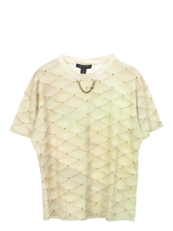 LOUIS VUITTON Chain-link T-shirt - Neutrals