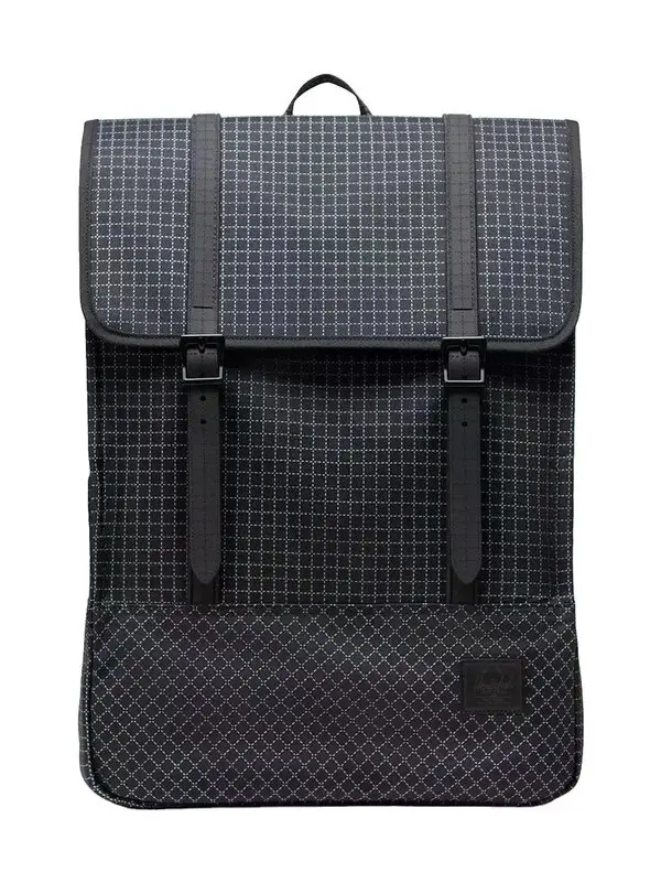 Herschel Supply Co. Survey 20l Grid-pattern Buckle-strap Backpack - Black