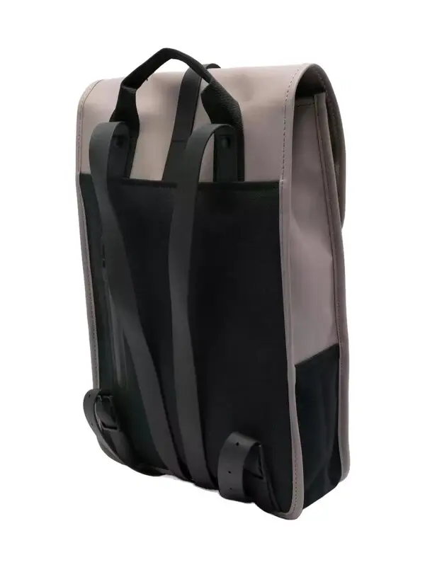 Rains Carabiner-fastening Foldover-top Backpack - Grey