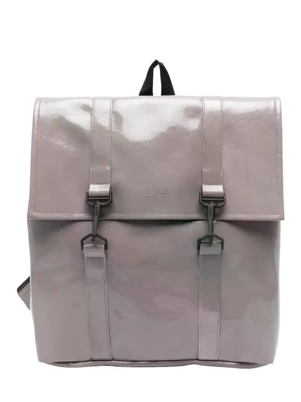 Rains Mini W3 Glaze-effect Backpack - Grey
