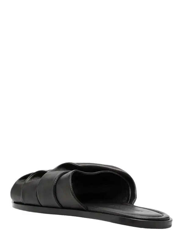 JW Anderson Padded Crossover Sandals - Black