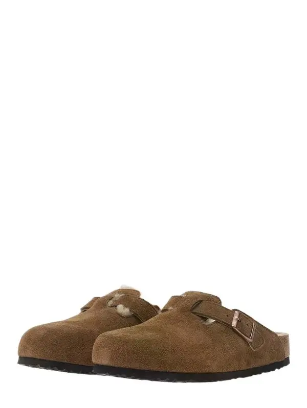 BIRKENSTOCK Boston Shearling Mules - Brown