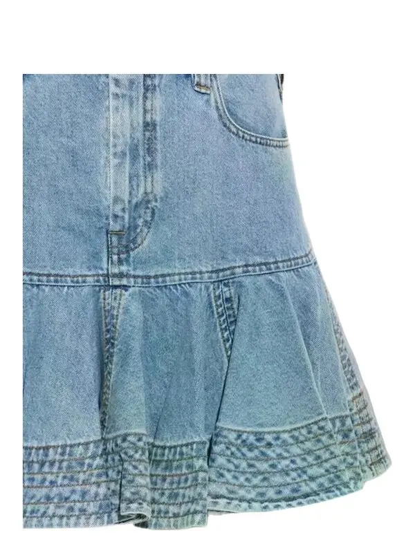 Zimmermann Indra Denim Mini Skirt - Blue