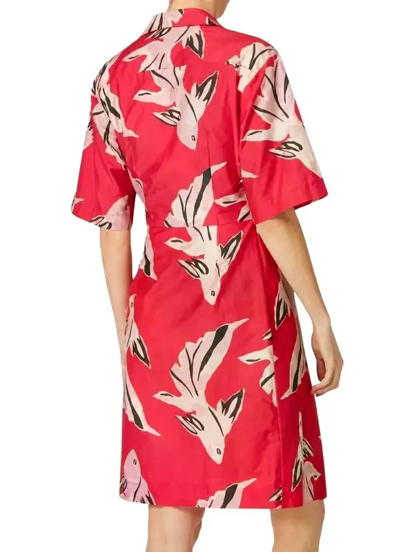 Paul Smith Graphic Print Wrap Mini Dress - Red