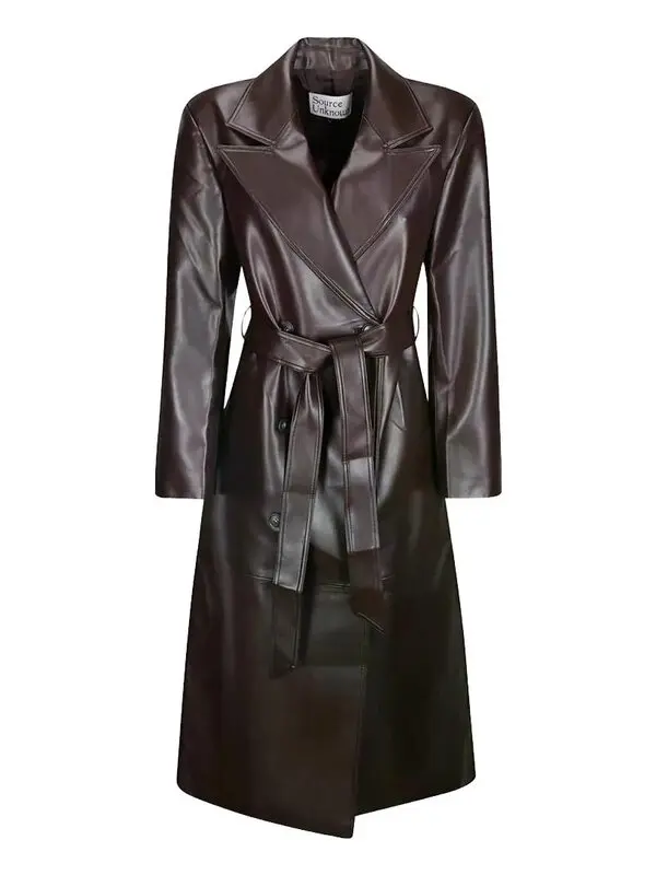 Source Unknown Briella Double-breasted Coat - Red