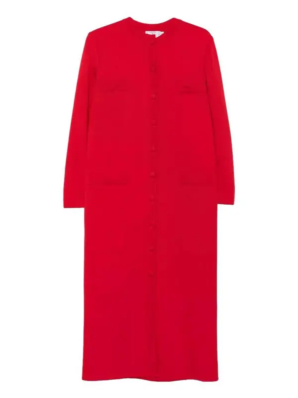 Valentino Garavani 1990s Button-up Skirt And Coat Set - Red