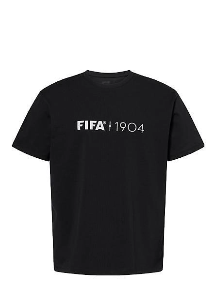FIFA 1904 Logo-print Uniform Cotton T-shirt - Black