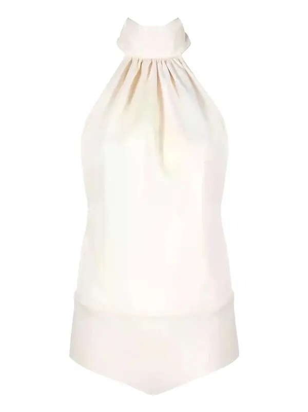 Philosophy Di Lorenzo Serafini Halterneck Sleeveless Top - Neutrals