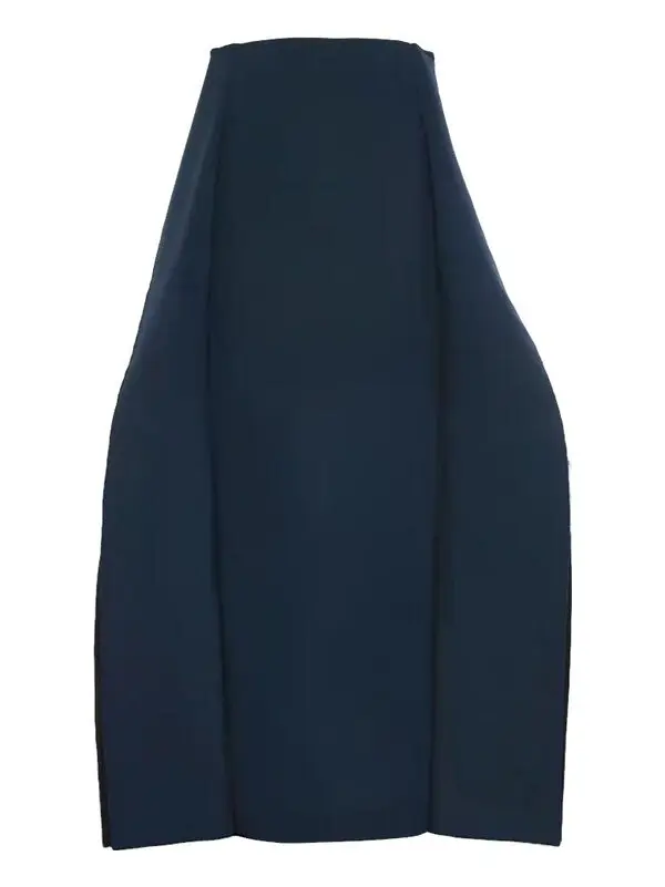 A.W.A.K.E. Mode High-waisted Panelled Maxi Skirt - Blue