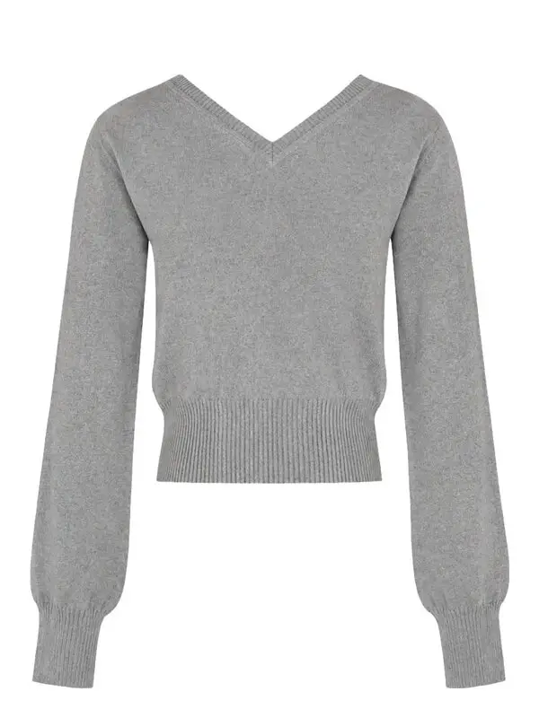 VIVIENNE WESTWOOD Beatrice V-neck Sweater - Grey