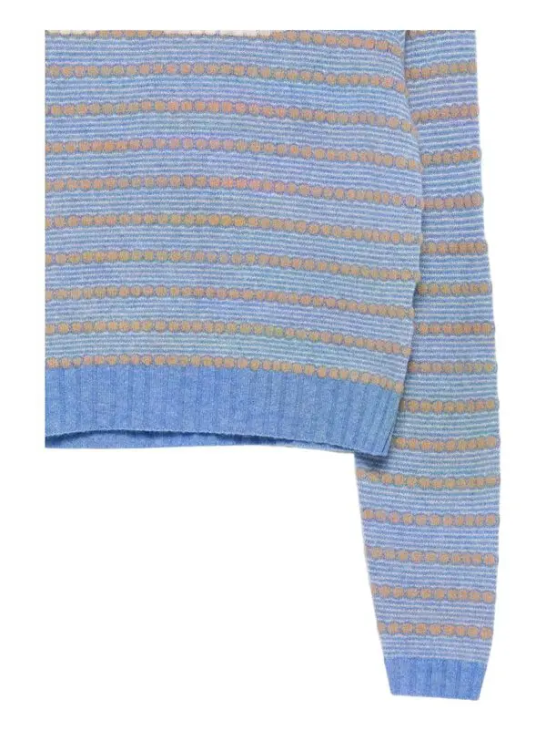 Guest In Residence Long-sleeve Striped Sweater - Blue
