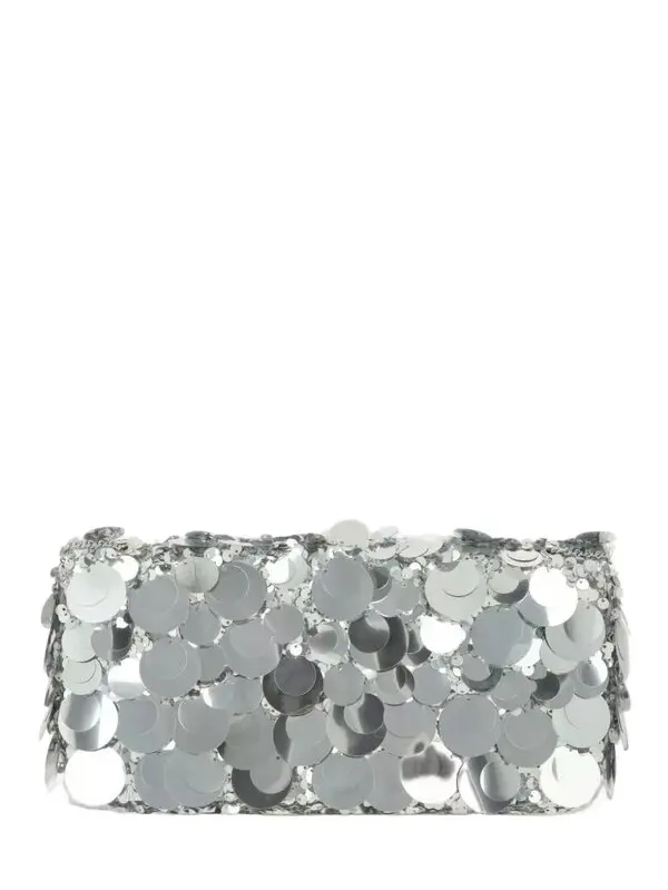Rabanne Sparkle Disc-detailed Shoulder Bag - Silver
