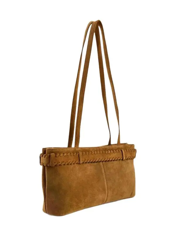 OSOI Braided Buckled Shoulder Bag - Brown