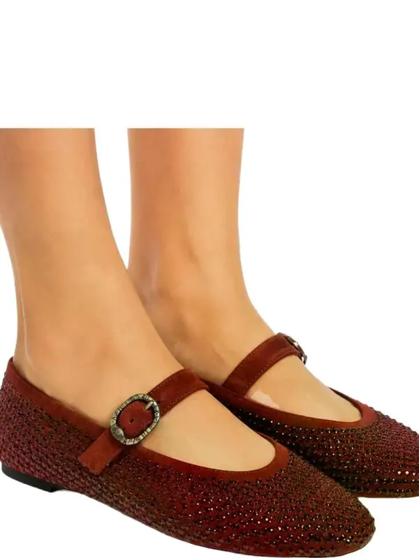 Kurt Geiger Mayfair Ballet Flats Wine - Red
