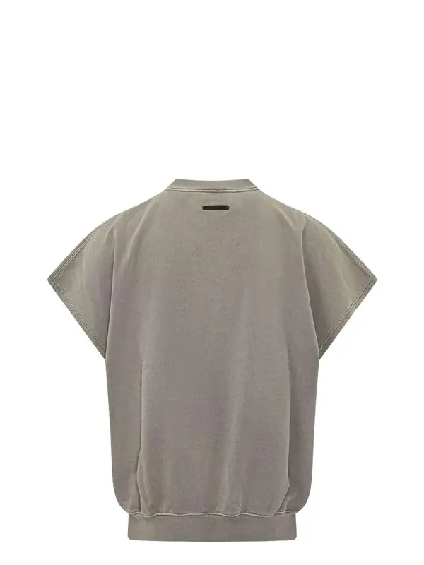 Fear Of God Relaxed Fleece Cutoff Sweatshirt - Grey
