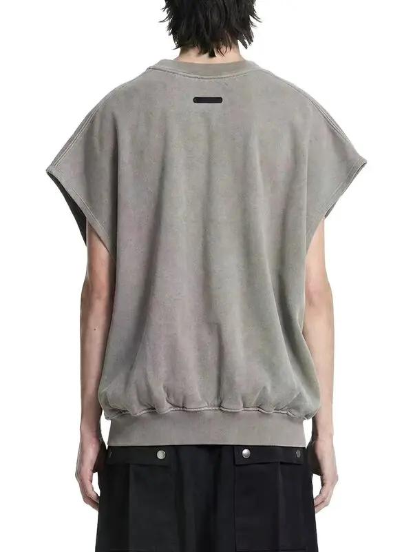 Fear Of God Relaxed Fleece Cut-off Sweatshirt - Grey