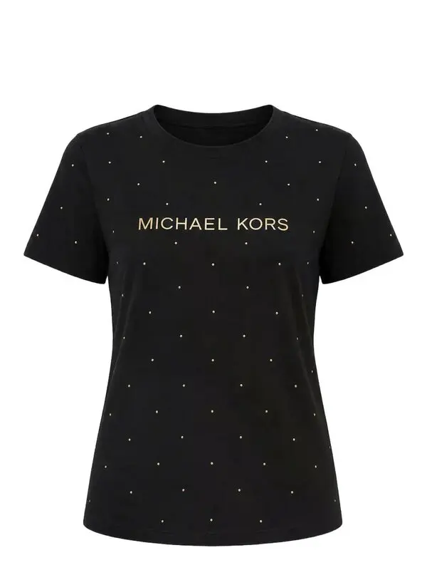 Michael Kors Classic Mk Stud Tee - Black