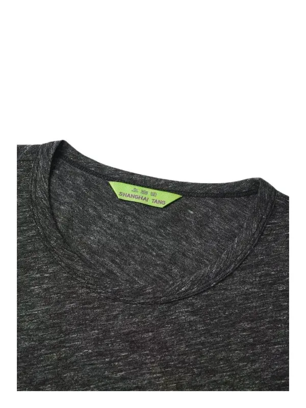 Shanghai Tang Shou Embroidered T-shirt - Grey