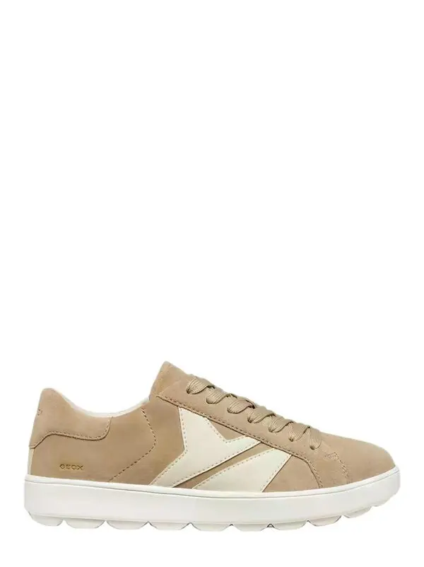 Geox Spherica Ecub-1 Panelled Lace-up Sneakers - Neutrals