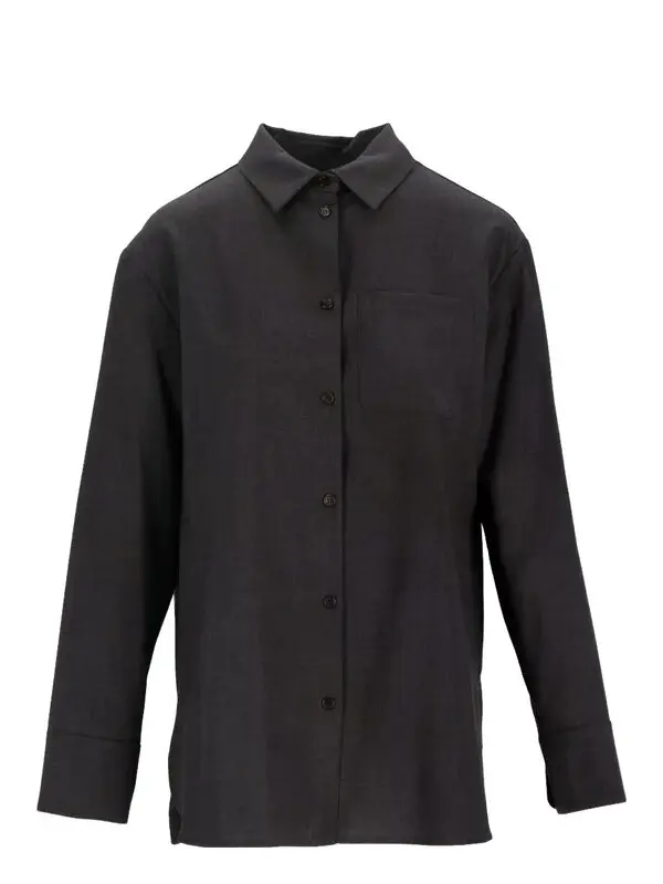 Max Mara Chest-pocket Button-down Shirt - Grey