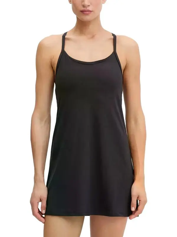 Under Armour Mini Cross-back Built-in Shorts Dress - Black