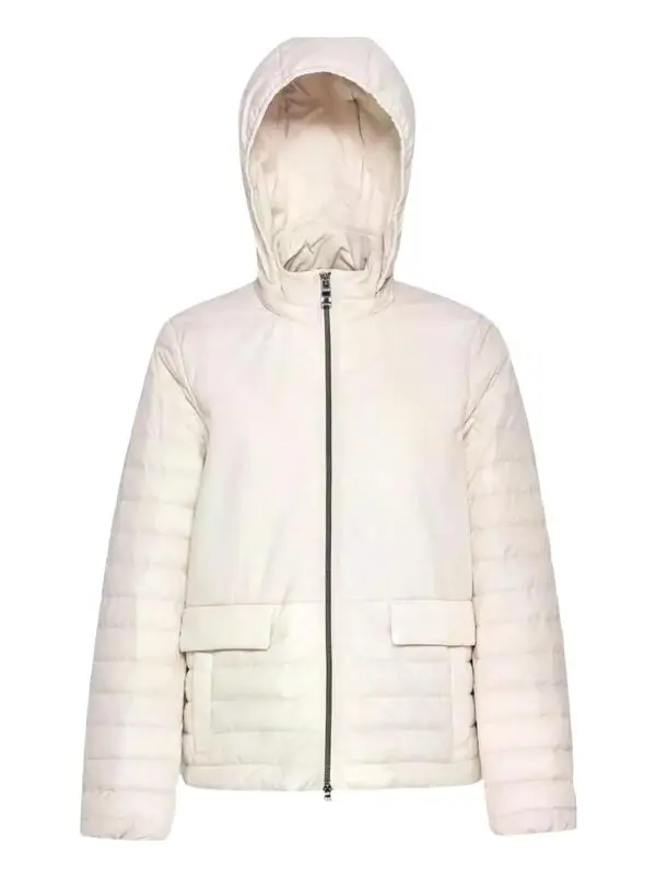 Geox Myluse Quilted Hooded Jacket - Neutrals