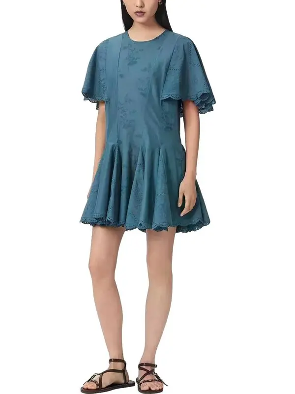 ALLSAINTS Corla Slim-fit Mini Dress - Blue