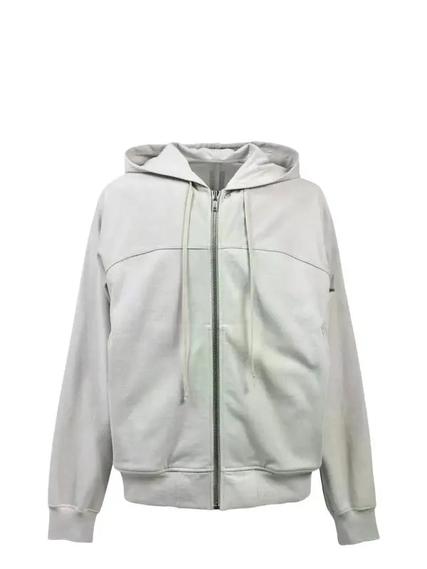 Rick Owens Zip-up Drawstring Hoodie - Grey