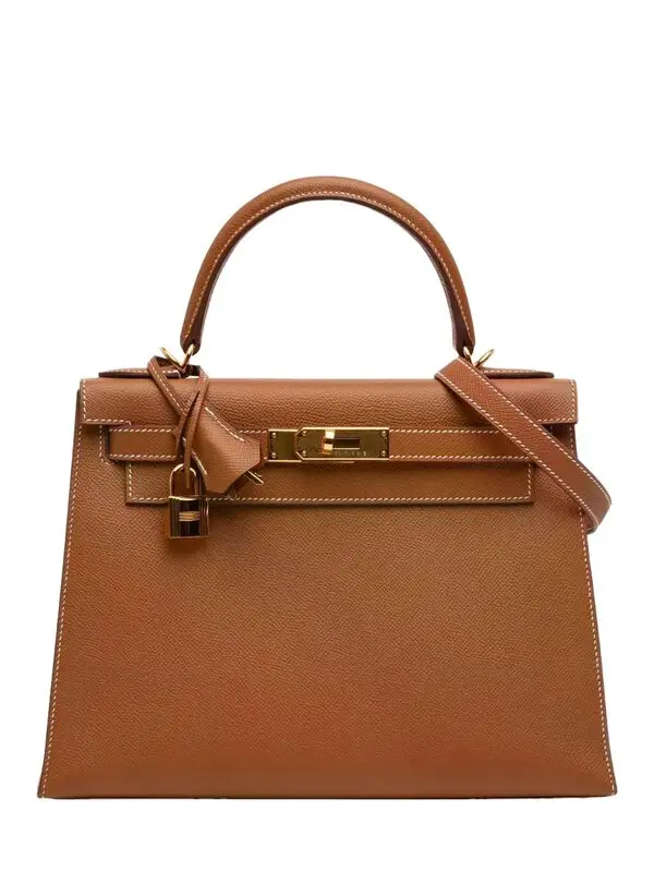 Hermès 28 Epsom Kelly Ii Sellier Tote Bag - Brown