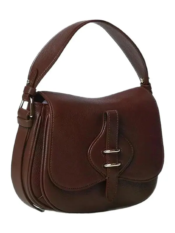 COCCINELLE Grained Leather Tote Bag - Brown