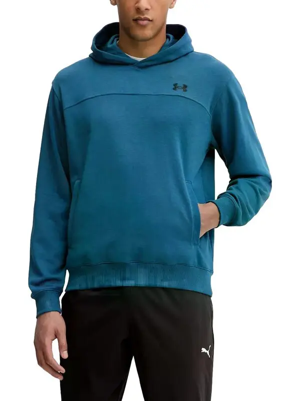 Under Armour Rival Lightweight Logo-patch Hoodie - Blue