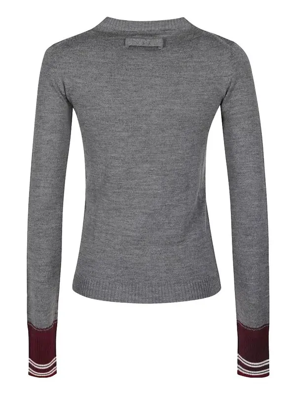 IRO PARIS Muse Contrast-cuff Sweater - Grey