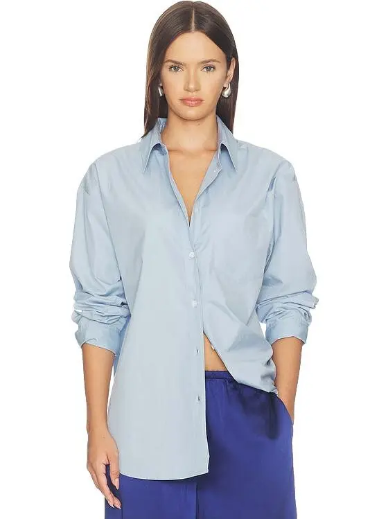 Citizens Of Humanity Thea Boyfriend Shirt In . Also - Blue
