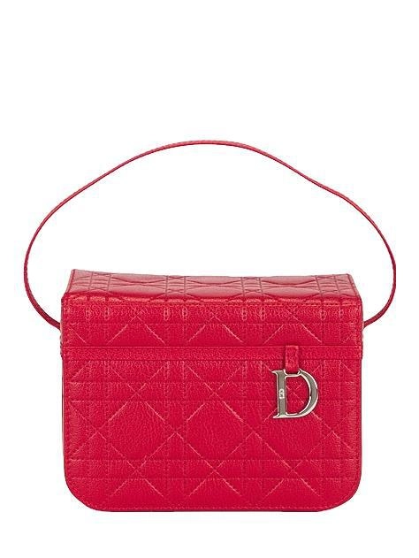 FWRD RENEW Dior Cannage Vanity Bag - Red