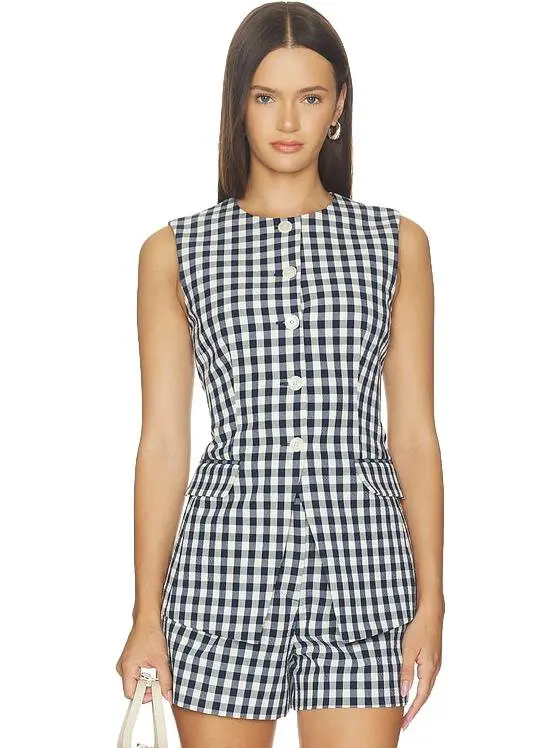 Veronica Beard Lois Vest In . Also - Navy