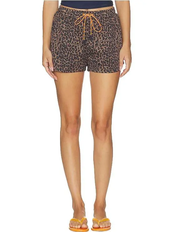 The Upside Ludlow Lucky Run Short - Brown