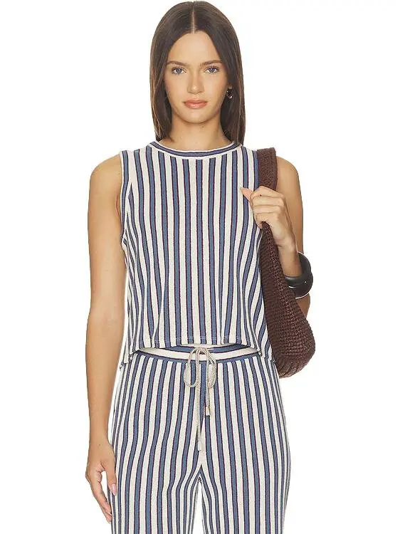 Veronica Beard Dravin Striped Knit Top - Multi