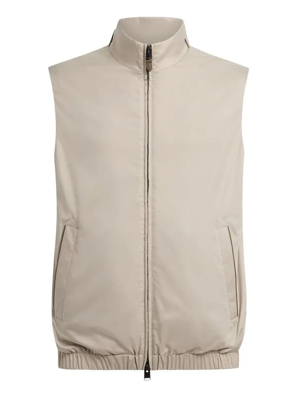 Canali High Neck Gilet - Grey