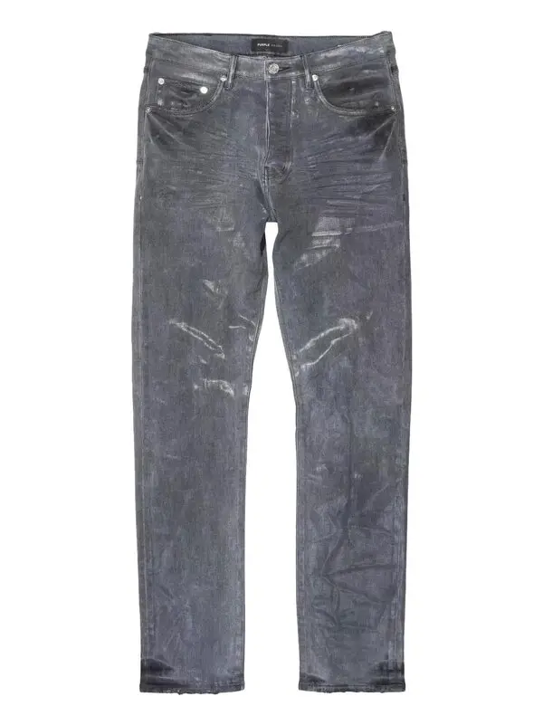 PURPLE BRAND P005 Faded-effect Slim Jeans - Grey