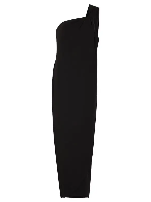 Ronny Kobo Xaden One-shoulder Crepe Maxi Dress - Black