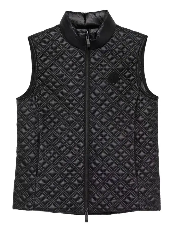 Moncler Quilted Sleeveless Jacket - Black