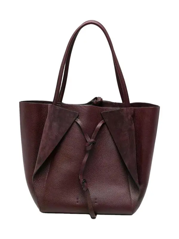 Gabriela Hearst Marija Grained-leather Tote Bag - Red
