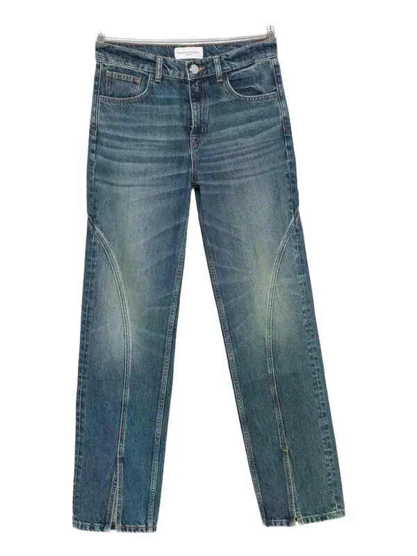 Brandon Maxwell Campbell Spiral-seam Jeans - Blue