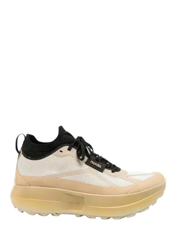 NORDA Panelled Lace-up Sneakers - Neutrals
