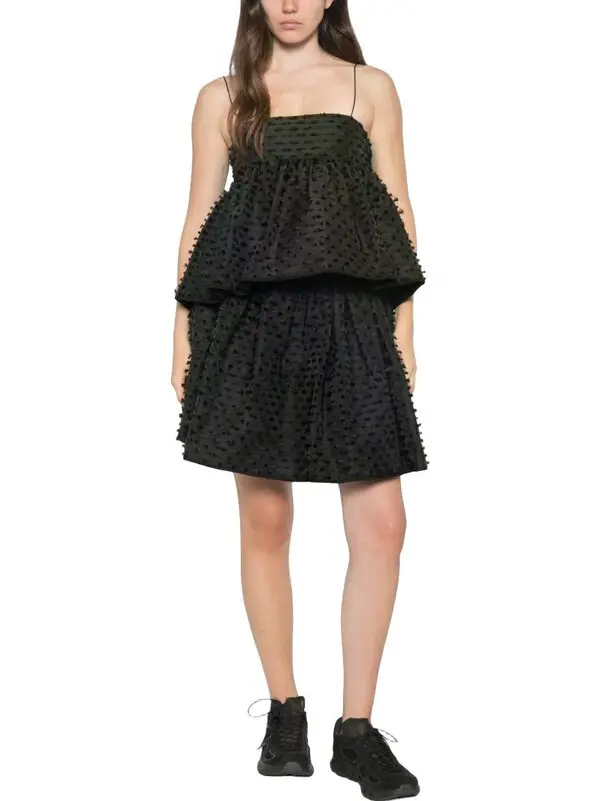 Cecilie Bahnsen Babette Fil-coupé Top - Black