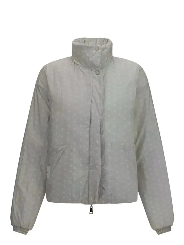GONGDID DESIGN Plissé-effect Padded Jacket - Neutrals