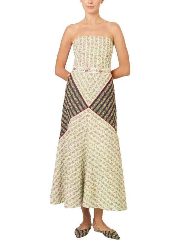 Rosie Assoulin Panelled Midi Skirt - Neutrals