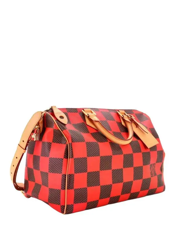 LOUIS VUITTON Speedy Bandouliere Damier Pop 40 Satchel - Brown