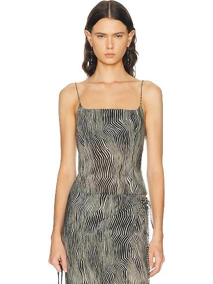 ST. AGNI Savannah Silk Cami Top - Sand
