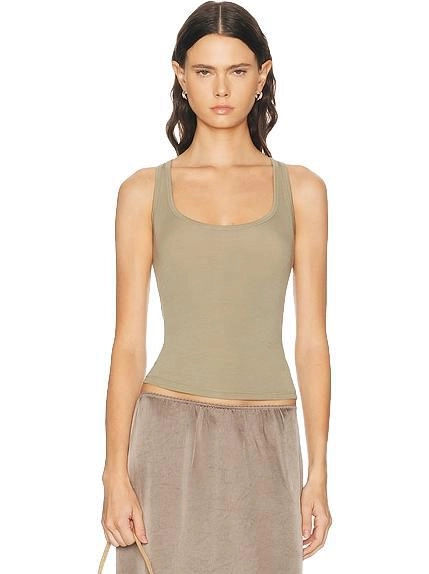 GRLFRND Essential Racerback Tank - Light Olive